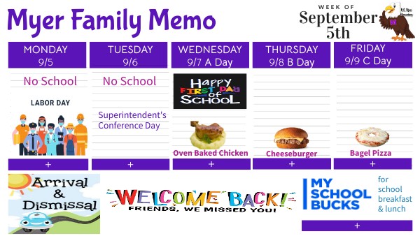 Myer Family Memo 9-5-22