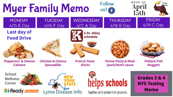 Myer Family Memo 4-15-24 | Genially