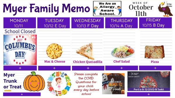 Myer Family Memo 10-11-21