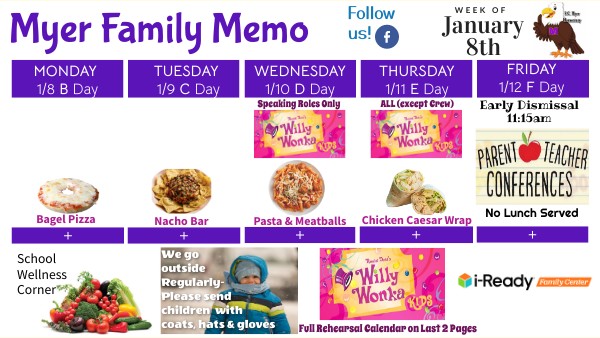 Myer Family Memo 1-8-24 | Genially