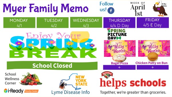 Myer Family Memo 4-1-24 | Genially