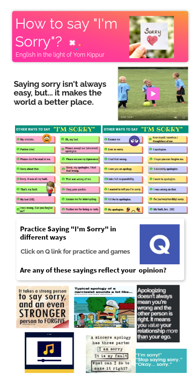 Saying Sorry | Genially