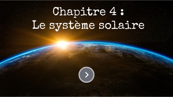 Chapitre 4 : le système solaire