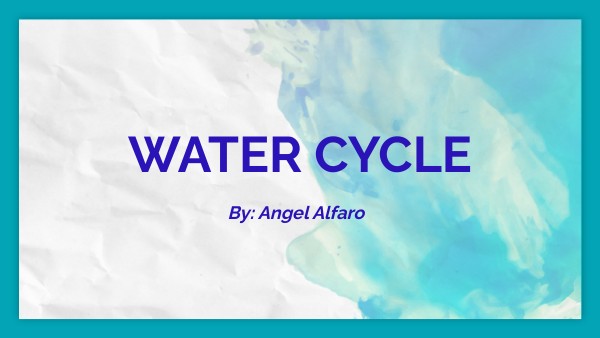 ANGEL - WATER CYCLE