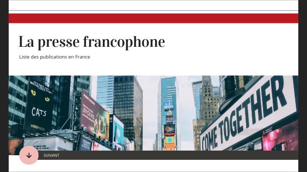 Presse francophone