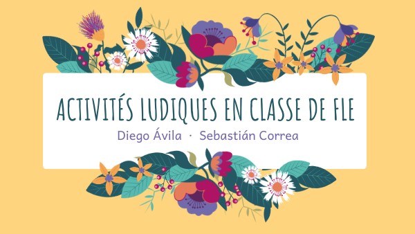 Activités ludiques en classe de FLE | Genially