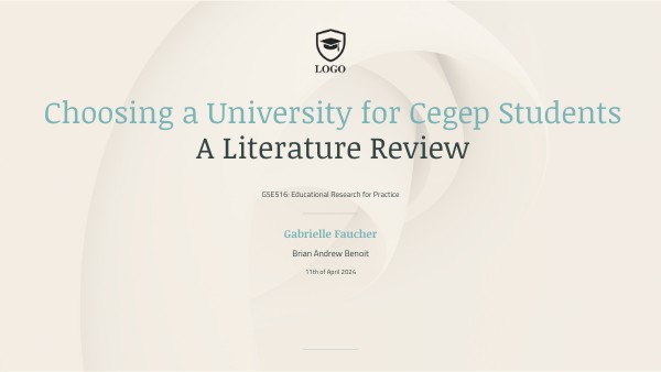 University choice for Cegep students | Genially