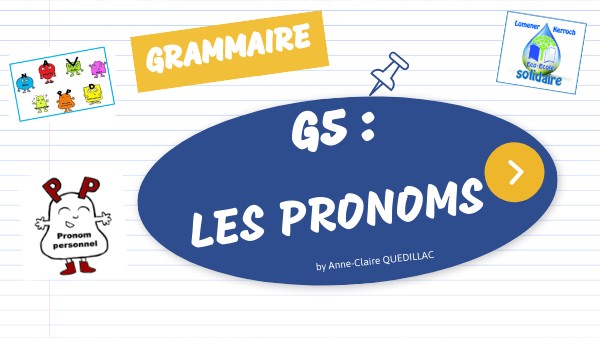 G5 : Les pronoms | Genially