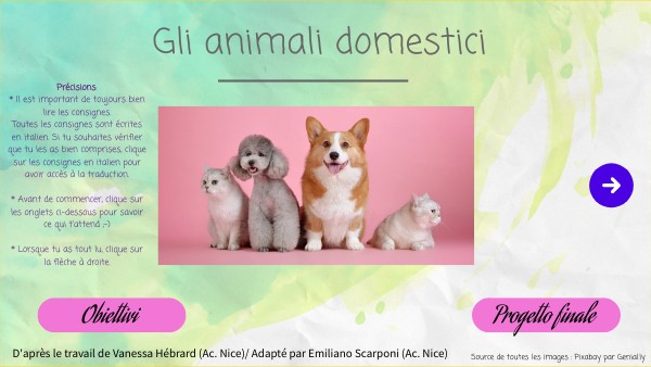 Gli animali domestici - réutilisable | Genially