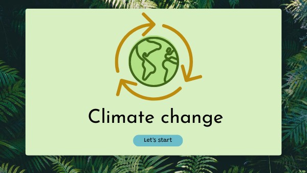 Climate change - Digital worksheet
