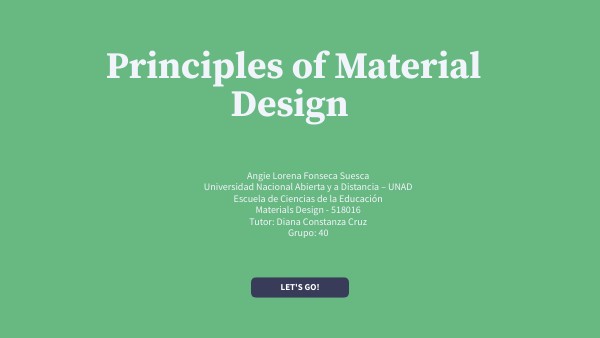 Principles Material Design