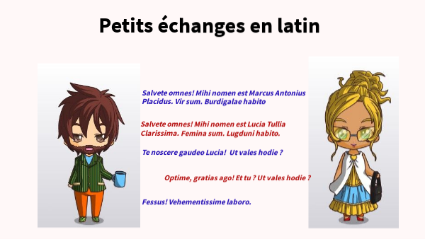 Se présenter en latin | Genially