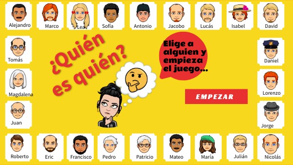 ¿Quién es quién? jeu | Genially