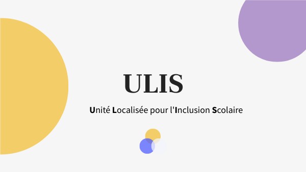ULIS - Présentation du dispositif | Genially