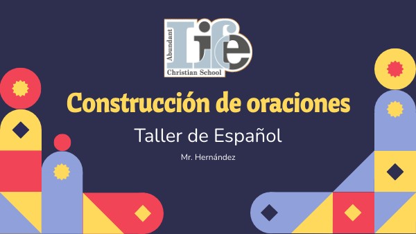 Construcción de oraciones | Genially