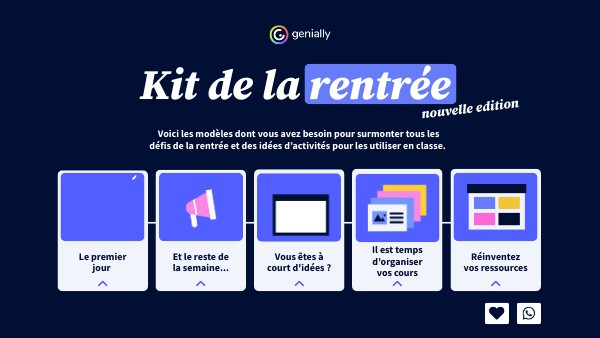 Kit de la rentrée | Genially