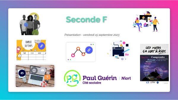 Présentation parents seconde | Genially