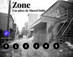 Zone, Marcel Dubé (2024) | Genially