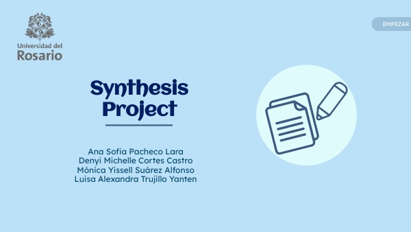 SYNTHESIS PROJECT