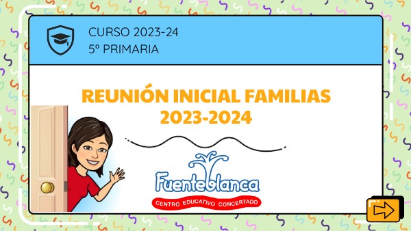 5ºA curso 23-24 REUNIÓN FAMILIAS