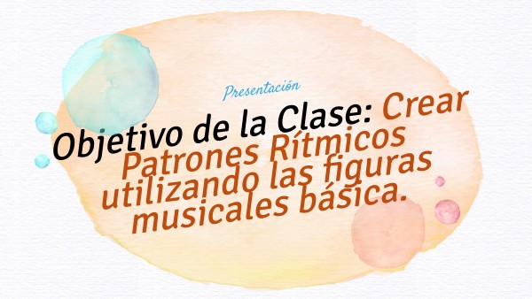 6 ª Año Patrones Rítmicos