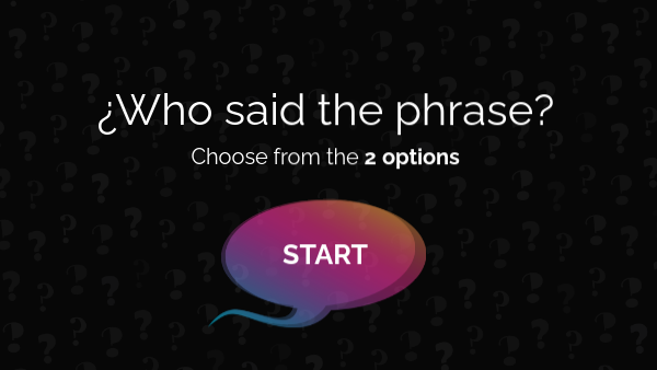 Playing with famous phrases | Genially