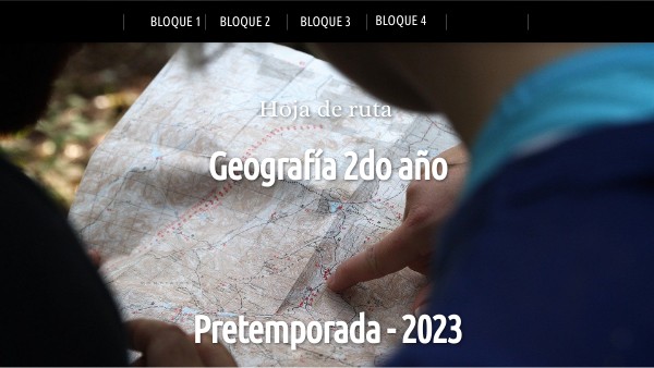 Geografía 2do - Pretemporada