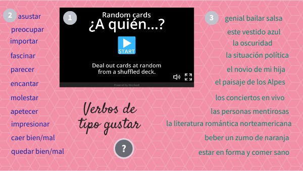 verbos tipo gustar