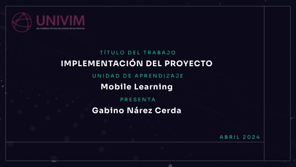 Implementación del proyecto | Genially