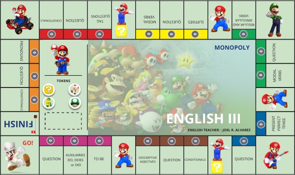 MONOPOLY English IV CLASS No dice