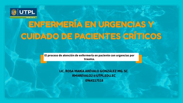 ENFERMERIA EN URGENCIAS SIV BII ABCDE TRAUMA