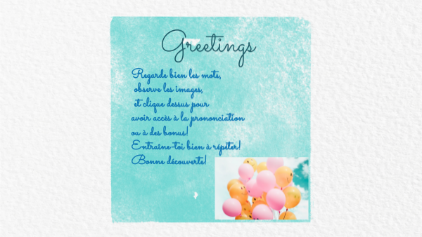 Greetings | Genially