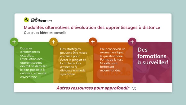 Modalités alternatives d'évaluation à distance | Genially