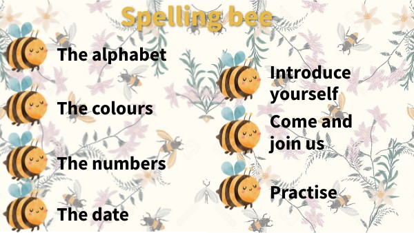 Spelling bee | Genially