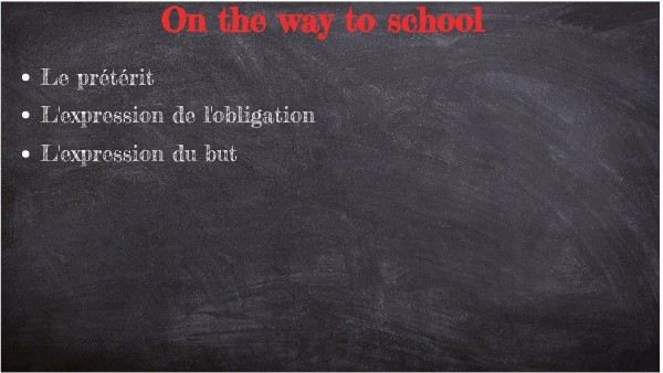 Révisions - on the way to school | Genially