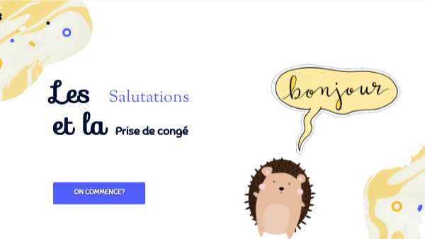 Salutations | Genially