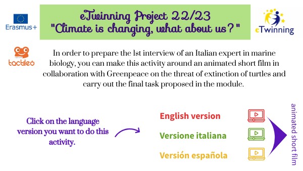 Etw project 22/23 - Turtles module | Genially