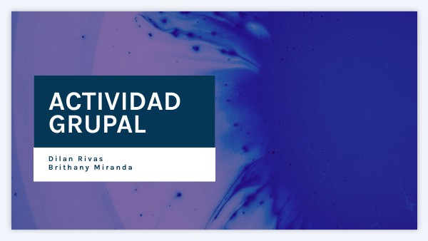 Actividad grupal Fun.