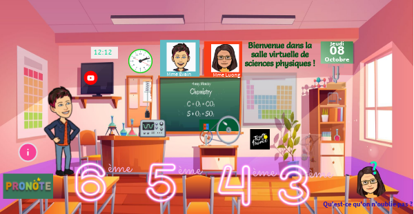 4EME salle de classe virtuelle Evain Luong sciences soutine