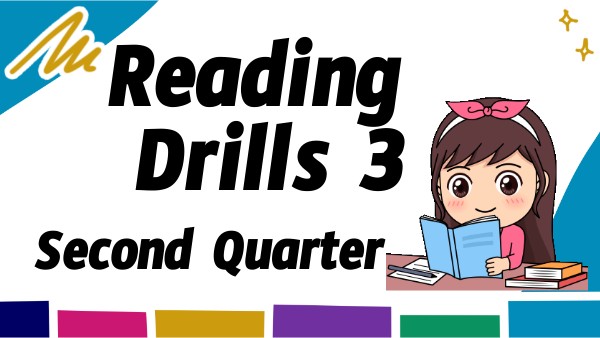 Second Quarter Kindergarten Reading Drills 3