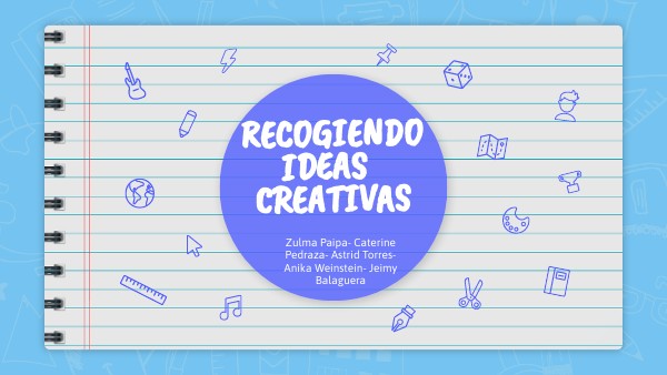 Recogiendo ideas creativas
