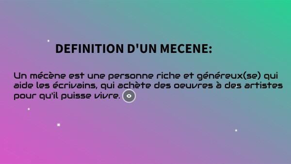 destrieux et savanier les mecenes 6e | Genially