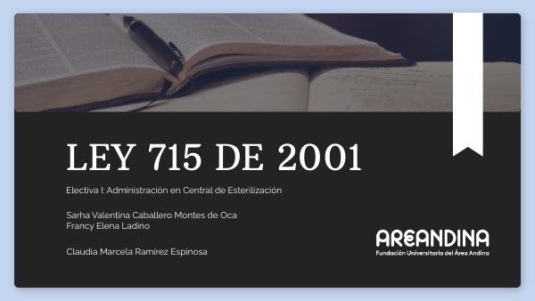 LEY 715 DE 2001