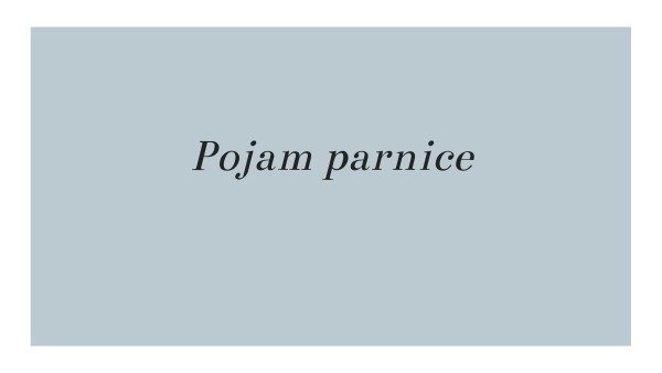 Pojam parnice