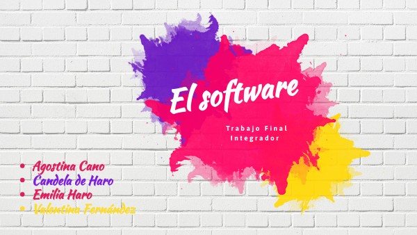 Software Trabajo Grupal | Genially