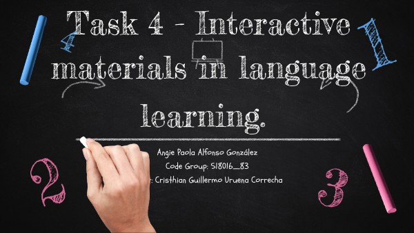 Task 4 - Interactive materials in language learning. | Genially