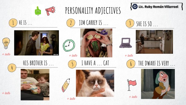 Vocabulary: Personality adjectives | Genially