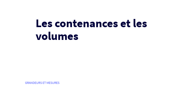 contenance-volume | Genially