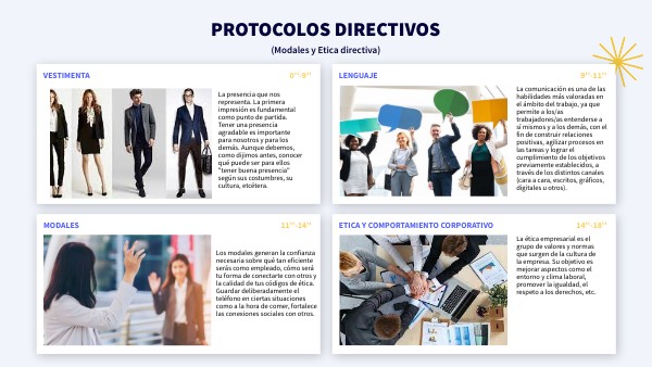 PROTOCOLOS DIRECTIVOS (MODALES Y ÉTICA DIRECTIVA) | Genially