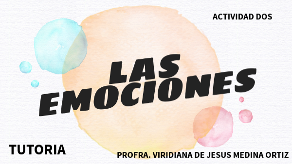 ACTIVIDAD DOS EMOCIONES